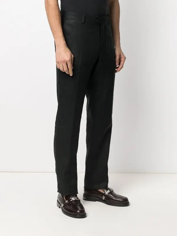 BILLIONAIRE Embroidered Tailored Trousers - Black