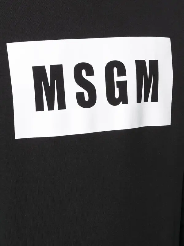 MSGM Logo-print Sweatshirt - Black