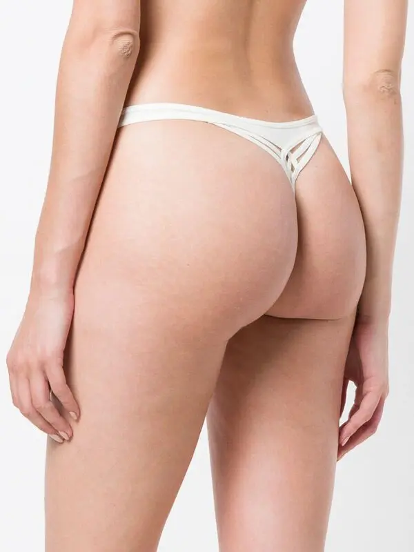Marlies Dekkers Dame De Paris' Ivory 2 Cm Thong - White