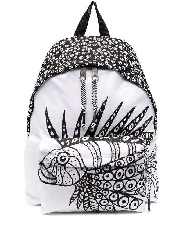 10 CORSO COMO Printed Backpack - White