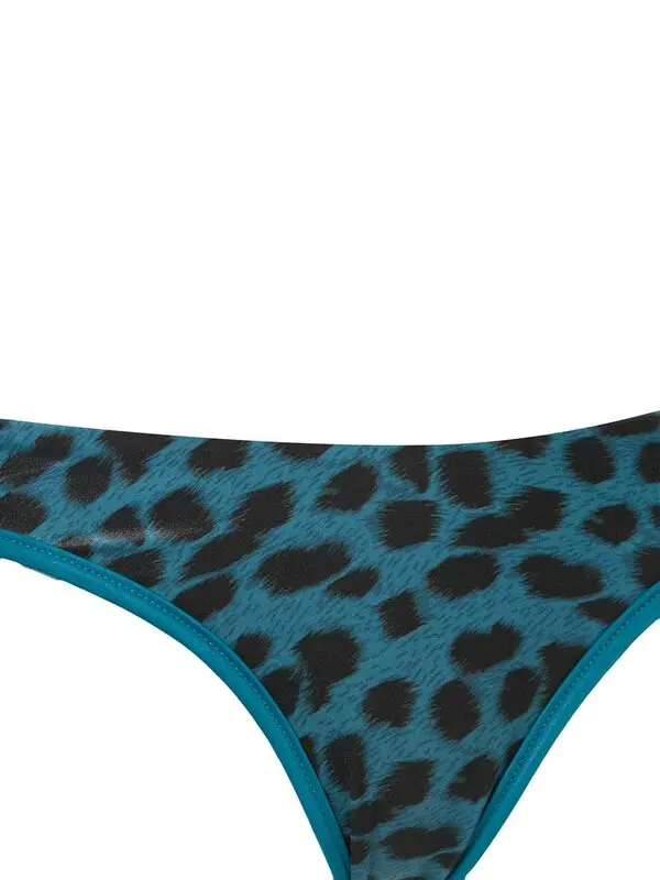 DUSKII Reversible Leopard-print Bikini Bottoms