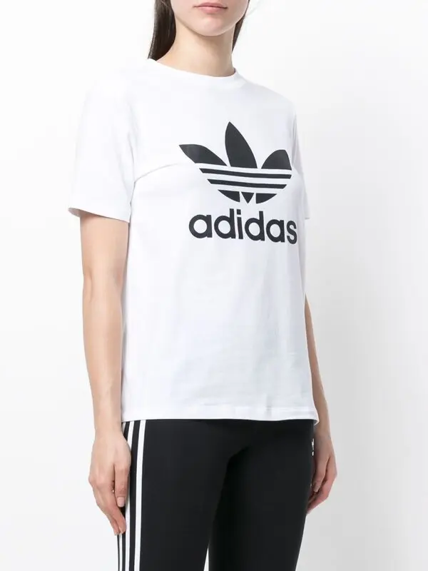 Adidas Trefoil Logo Crewneck T-shirt - White