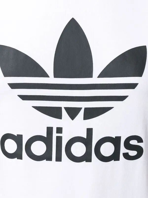 Adidas Trefoil Logo Crewneck T-shirt - White