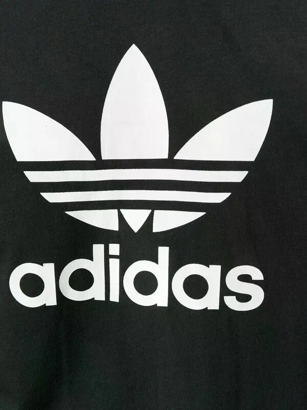 Adidas Trefoil Logo-print T-shirt - Black
