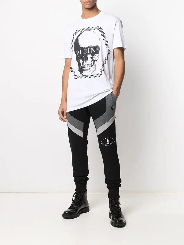 Philipp Plein Graphic Skull Crew Neck T-shirt - White