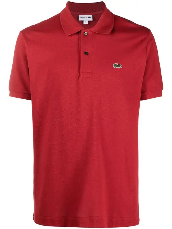 Lacoste Logo Embroidered Polo Shirt - Red