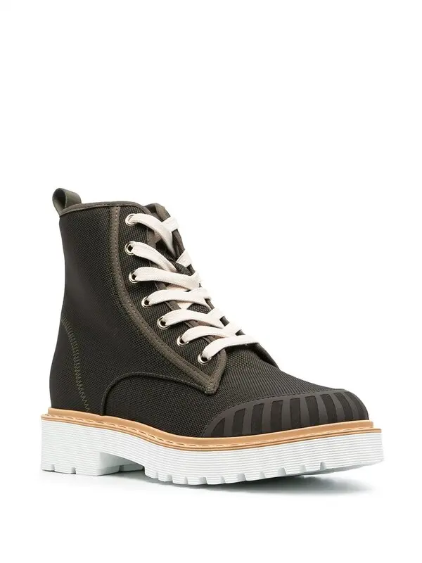 Hogan Combat Lace-up Boots