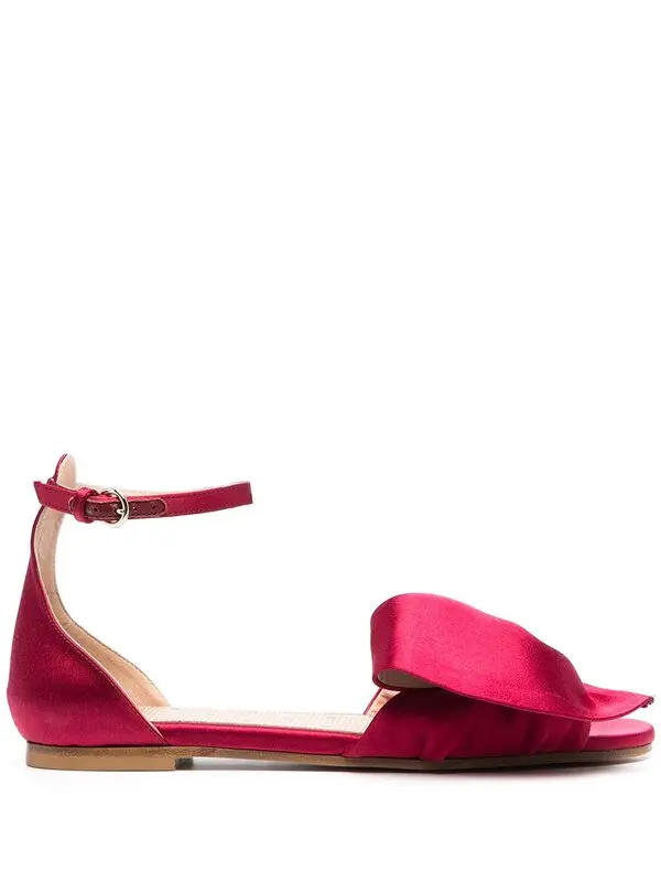 Red Valentino Bow-embellished Sandals - Red