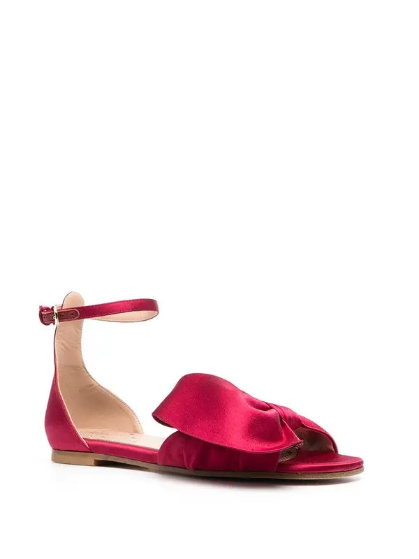 Red Valentino Bow-embellished Sandals - Red