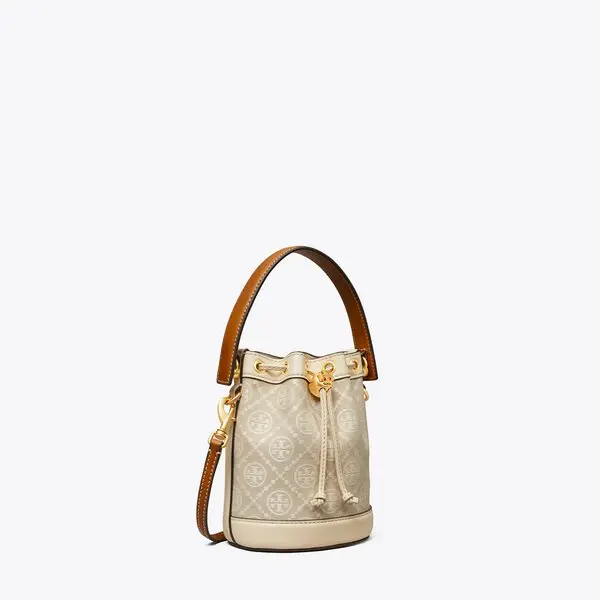 Tory Burch Mini T Monogram Bucket Bag