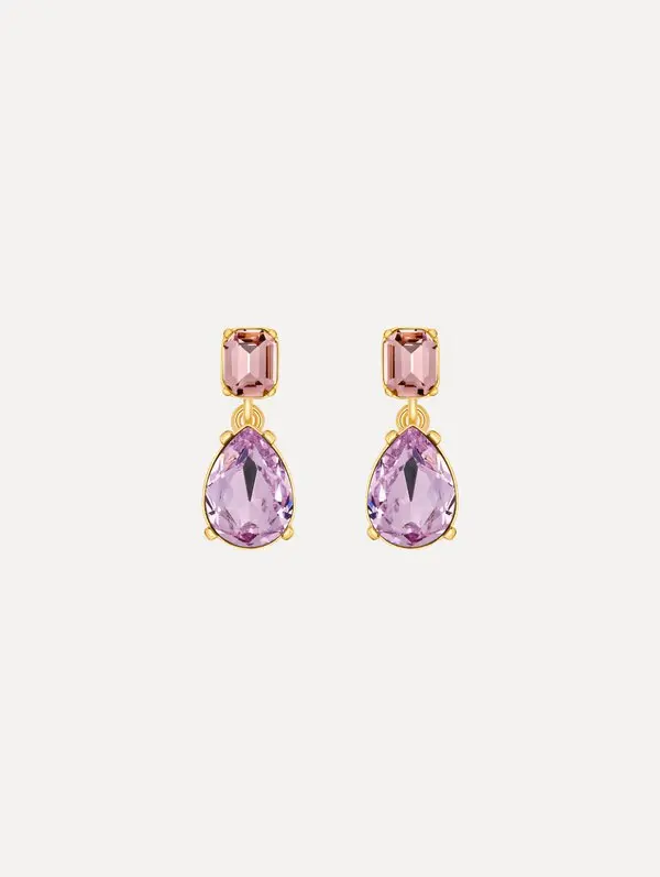 Oscar De La Renta Crystal Drop Earrings - One-color