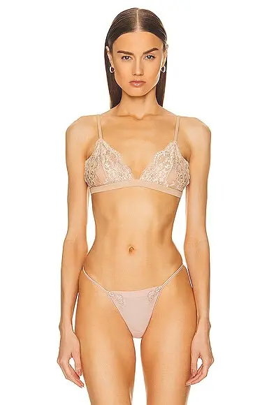 La Perla Souple Triangle Bra In White