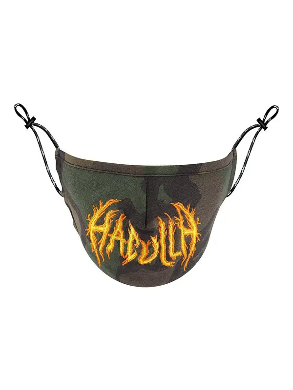 HACULLA. Flame Logo Face Mask - Green