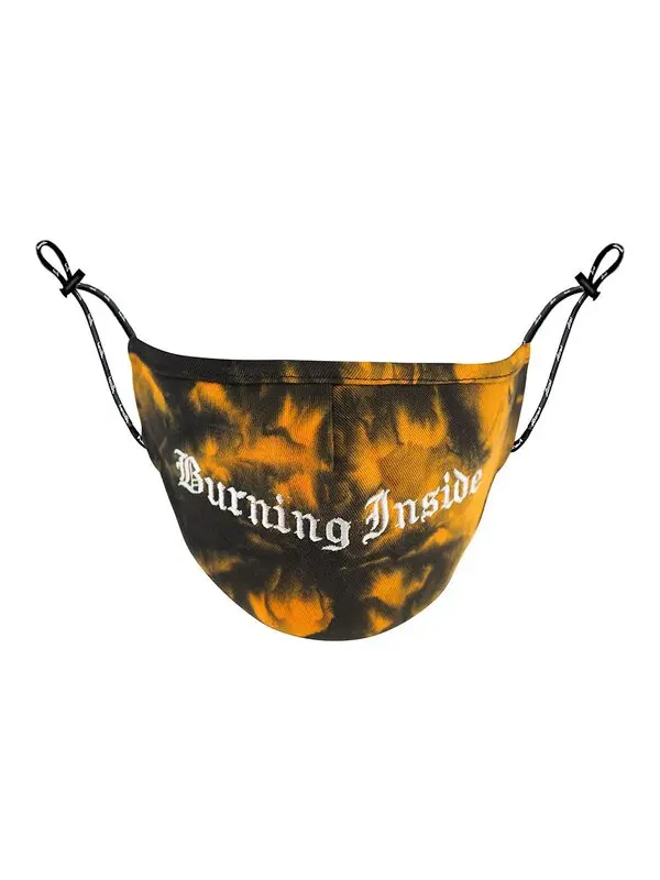 HACULLA. Bleached Print Face Mask - Orange