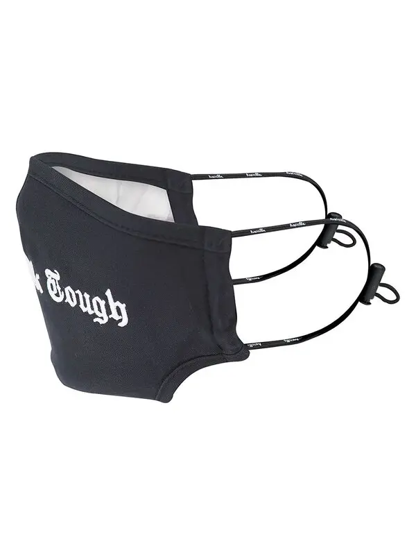 HACULLA. Embroidered Slogan Face Mask