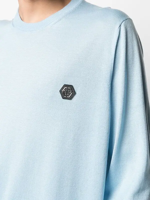 Philipp Plein Logo Patch Sweatshirt
