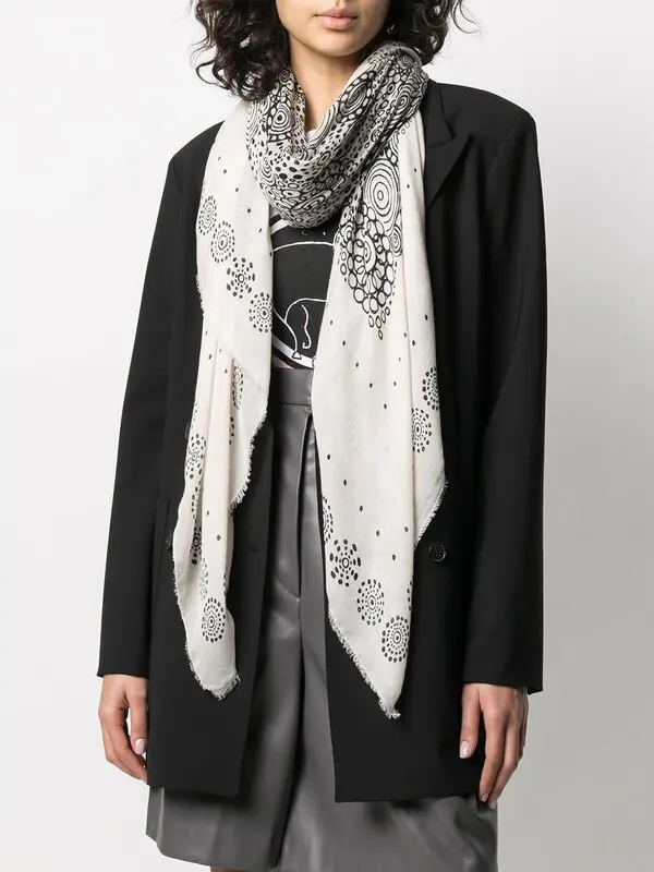 10 CORSO COMO Geometric Print Scarf