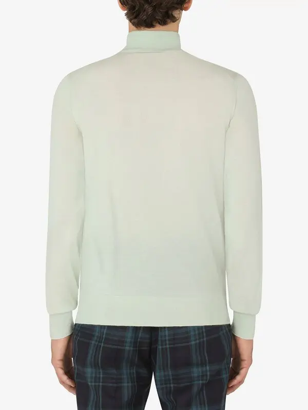 Dolce & Gabbana Knitted Roll-neck Jumper - Green