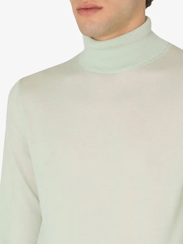 Dolce & Gabbana Knitted Roll-neck Jumper - Green