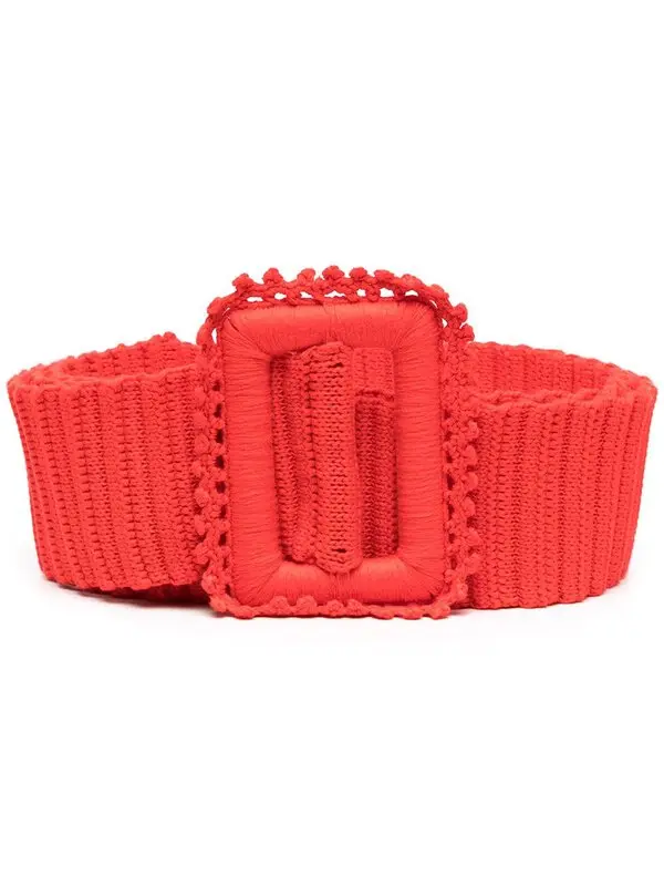 MSGM Knitted Style Belt With Scallop Trim