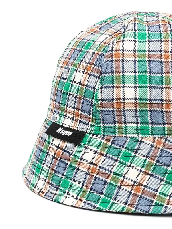 MSGM Check-print Bucket Hat