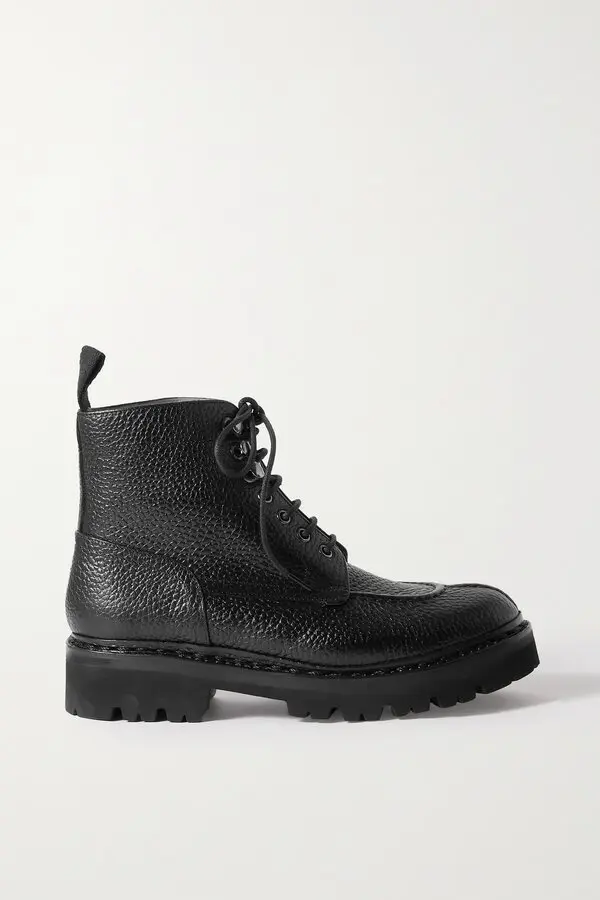 Grenson Alexandra Textured-leather Ankle Boots