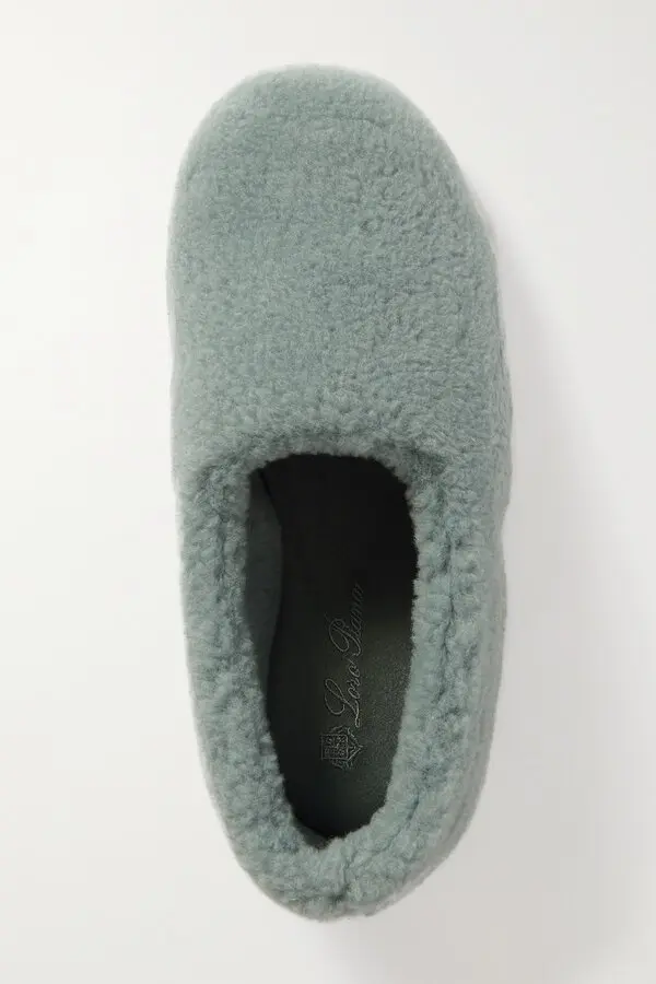 Loro Piana Wintercozy Faux Shearling Slippers