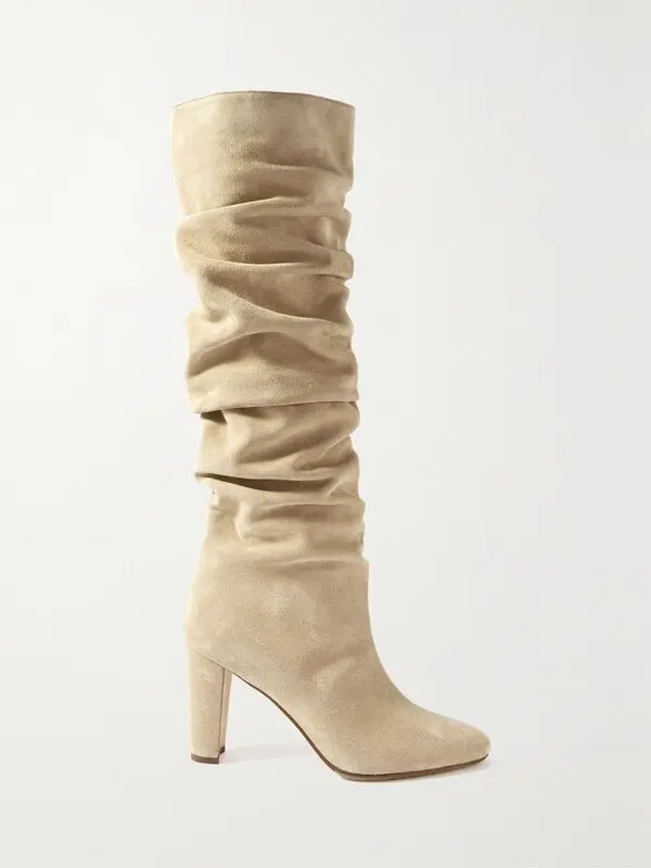 Manolo Blahnik Calassohi 90 Suede Knee Boots