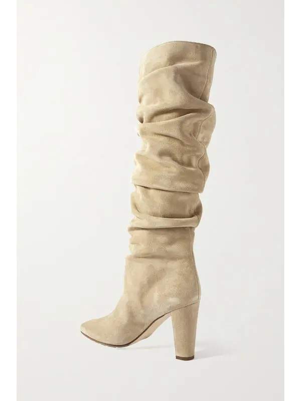 Manolo Blahnik Calassohi 90 Suede Knee Boots