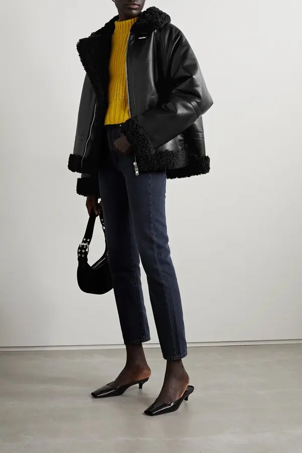STAND STUDIO Rind Faux Shearling Coat