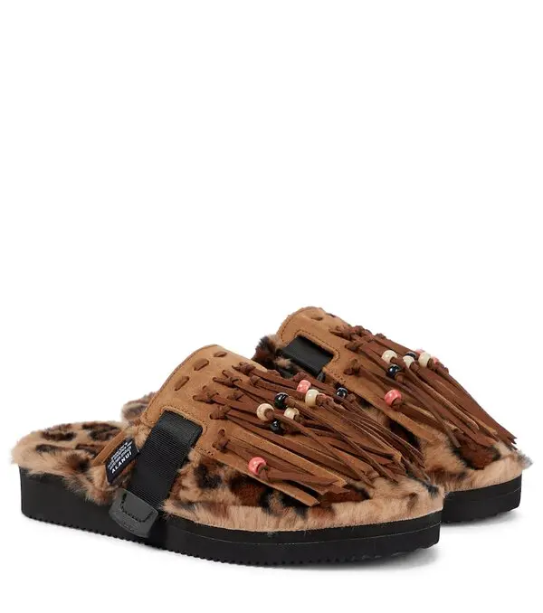 L'Appartement 【SUICOK】 FUR SANDAL Alanui X Suicoke Zavo Faux Fur