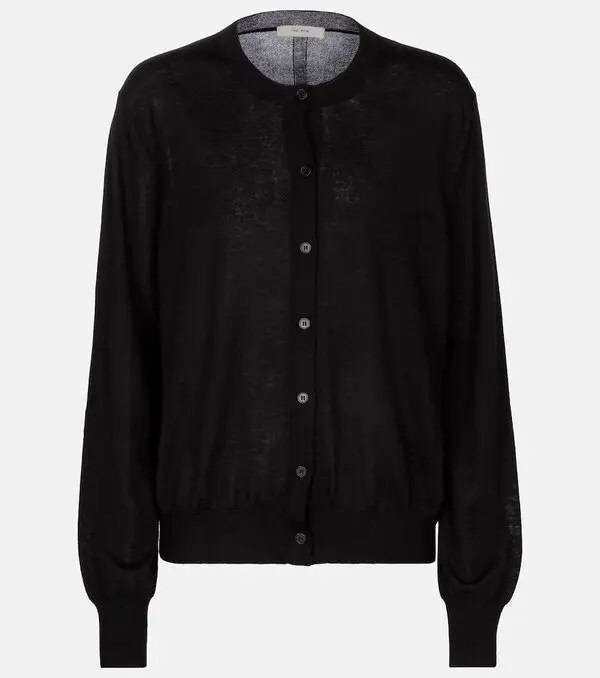 THE ROW Battersea Cashmere Cardigan - Black
