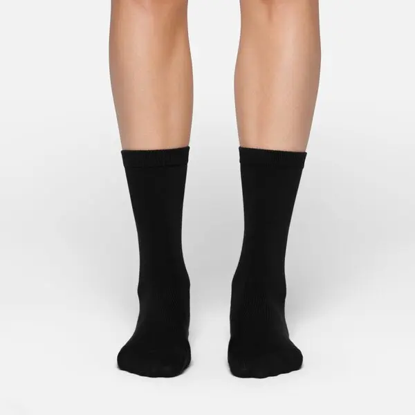 SKIMS Everyday Crew Socks - Onyx
