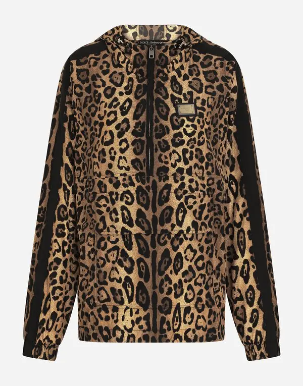 Dolce & Gabbana Leopard-print Nylon Anorak