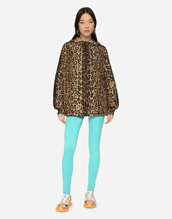 Dolce & Gabbana Leopard-print Nylon Anorak