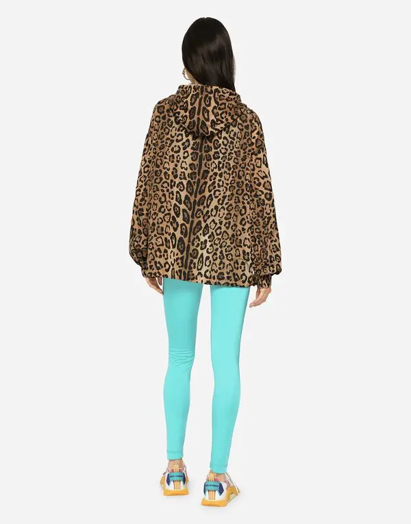 Dolce & Gabbana Leopard-print Nylon Anorak
