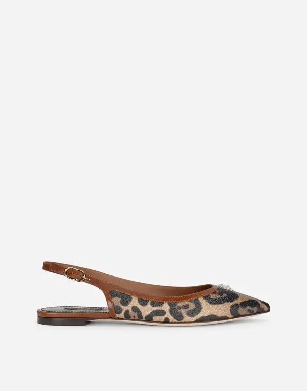 Dolce & Gabbana Leopard-print Slingbacks