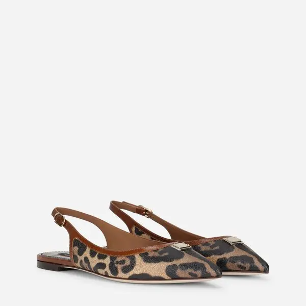 Dolce & Gabbana Leopard-print Slingbacks