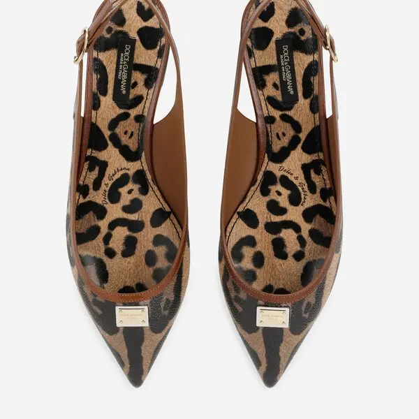 Dolce & Gabbana Leopard-print Slingbacks
