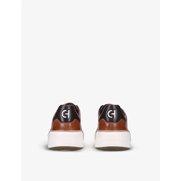 Cole Haan Grandprø Topspin Leather Trainers - Tan Comb