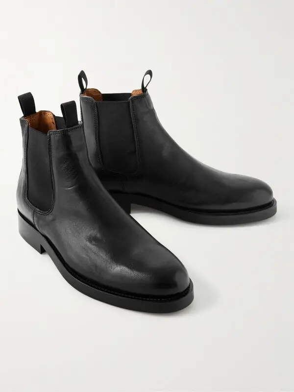 Belstaff Longton Leather Chelsea Boot (Black) Men main image 4