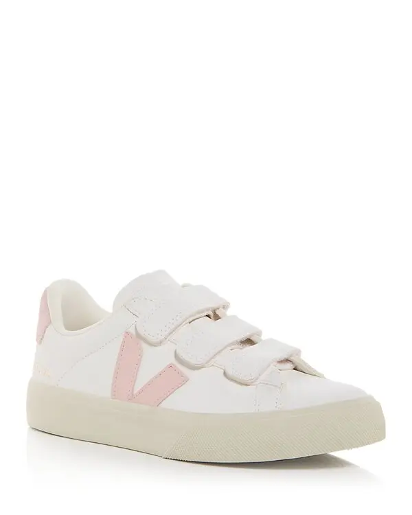 VEJA Recife Low Top Sneakers - Extra White/pink