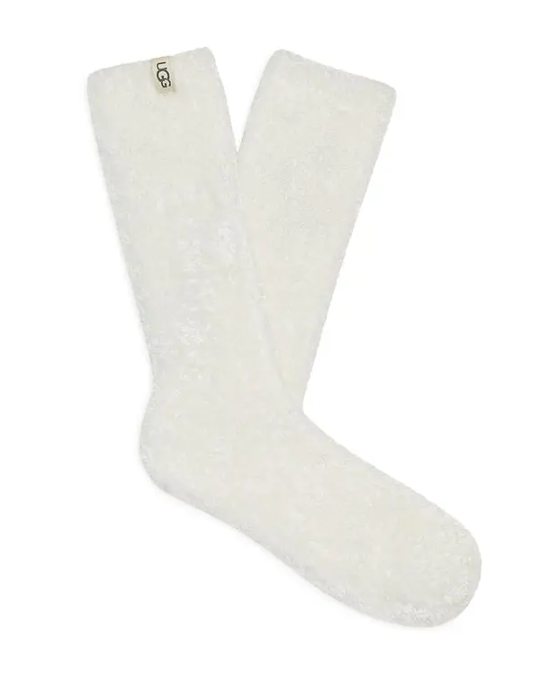 UGG Leda Cozy Crew Socks - White