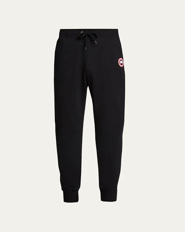 Canada Goose Huron Logo-patch Sweatpants - Black