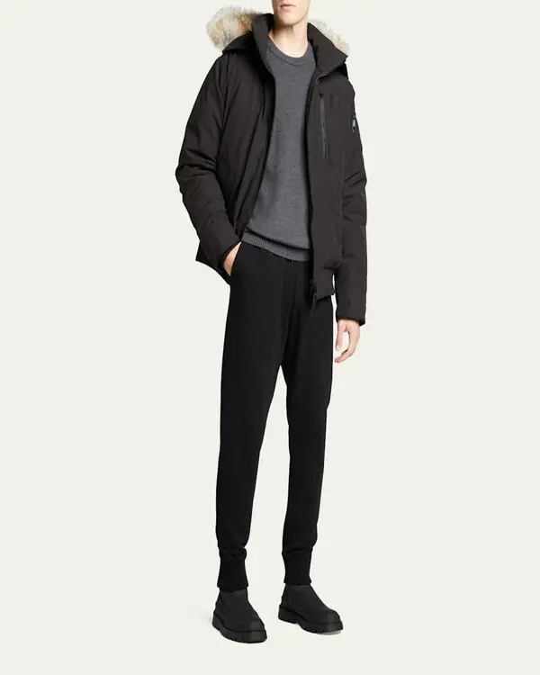 Canada Goose Huron Logo-patch Sweatpants - Black
