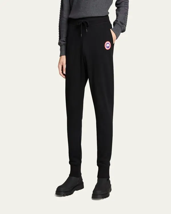 Canada Goose Huron Logo-patch Sweatpants - Black