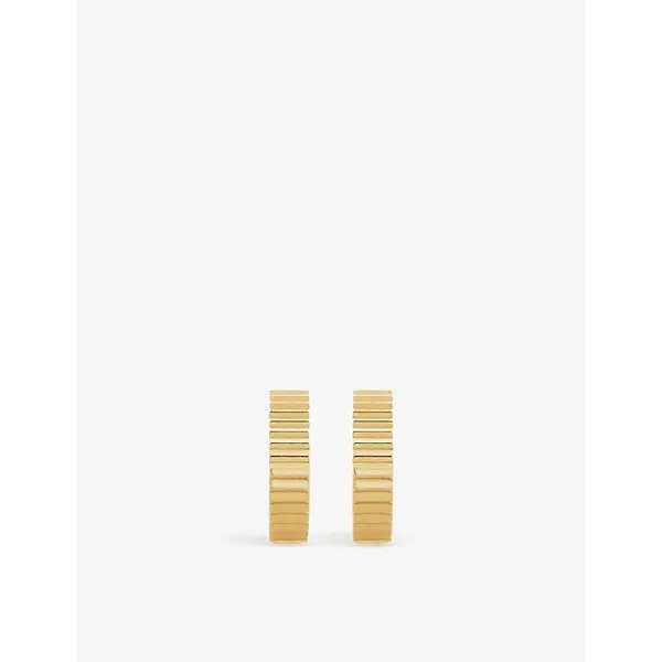 Monica Vinader Disco Huggie Hoop Earrings - Gold