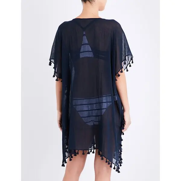 Seafolly Amnesia Cotton Kaftan - Indigo