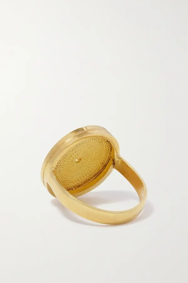 PIPPA SMALL 18-karat Engraved Ring
