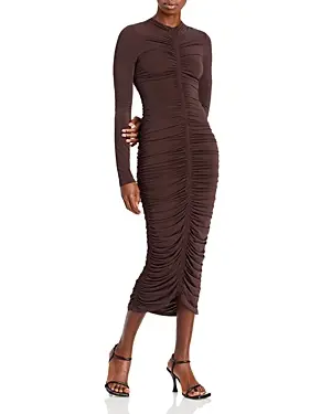 alc ansel ruched dress A.L.C. Ansel Dress in Lilac